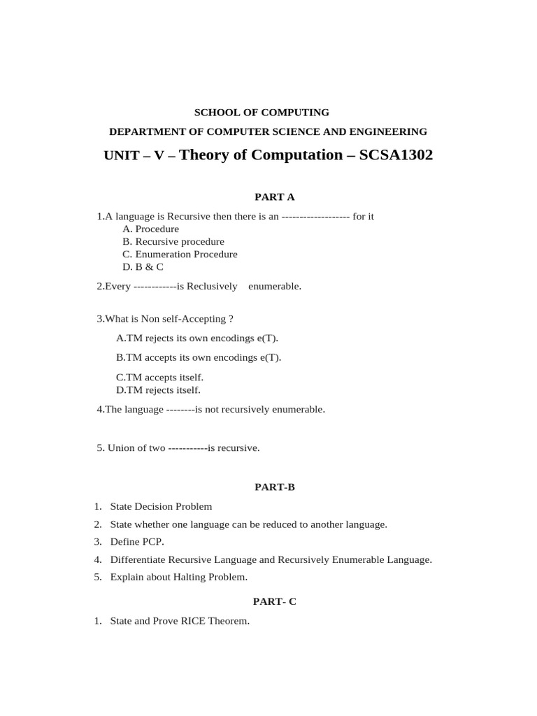 Assignment (UNIT-V) | PDF | Teaching Methods & Materials | Computers