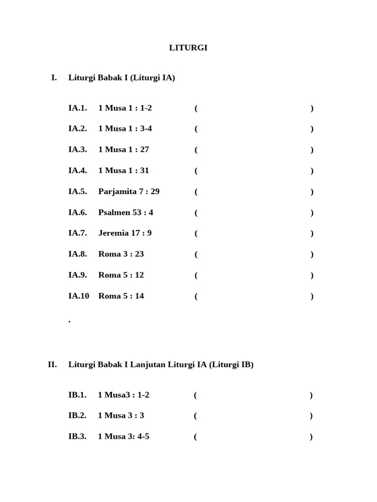 LITURGI | PDF | Social Science