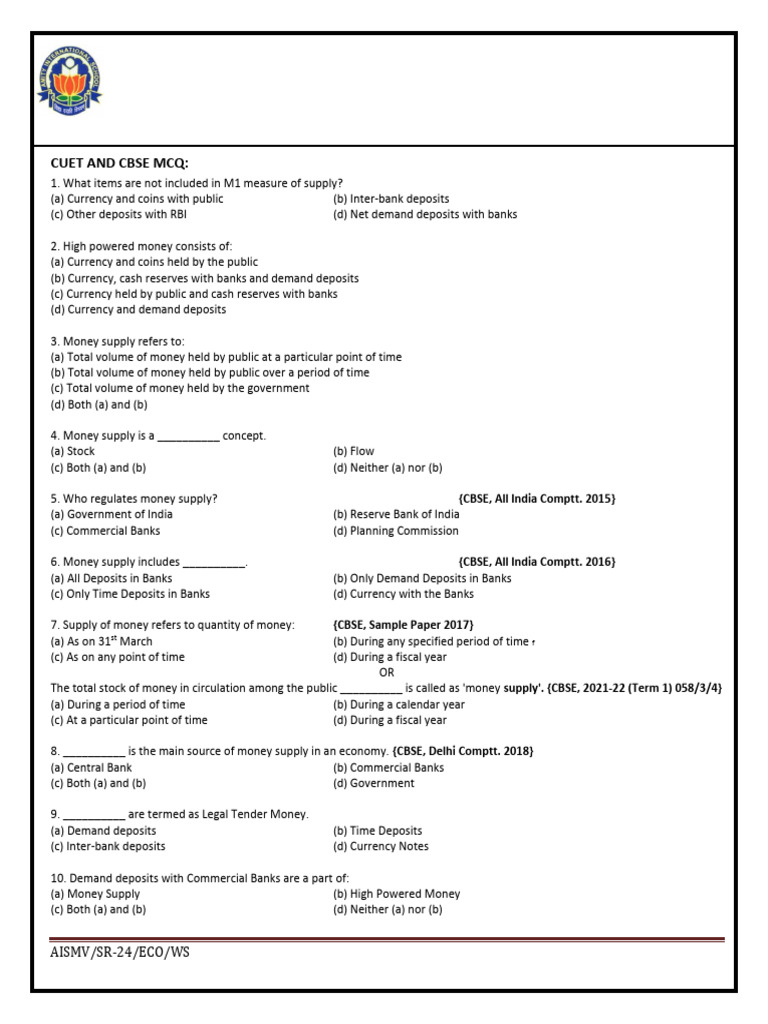 MONEY Assignment | PDF | Money | Medium Of Exchange