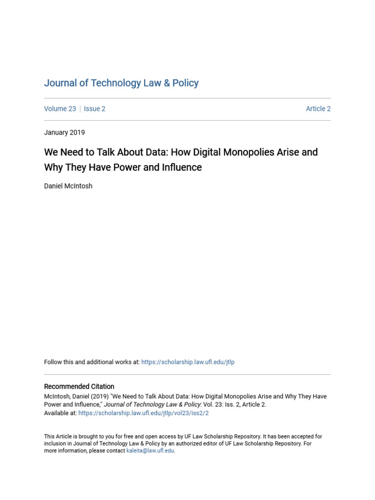 Digital Monopolies: Causes and Impacts | PDF | Competition Law | Monopoly