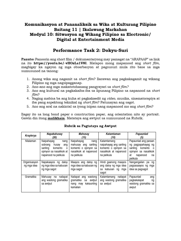 KomPan_Performance-Task-2 | PDF