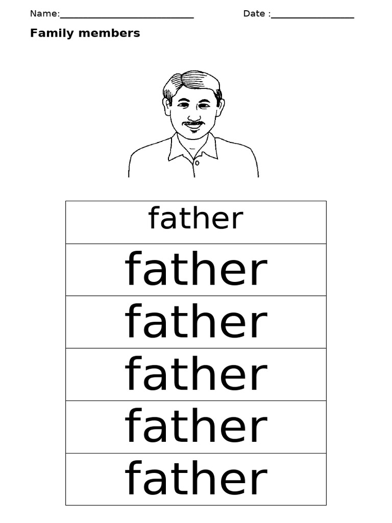 Family Member List Template | PDF