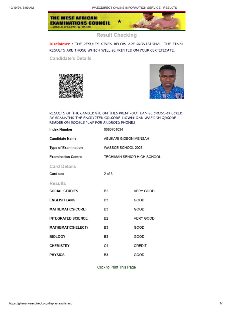 GIDEON - RESULTS | PDF