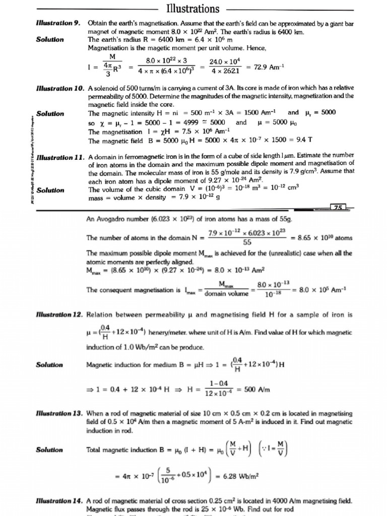 Magnetic Material Problems | PDF