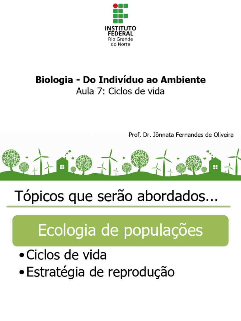 Aula 7. Ciclos de Vida | PDF
