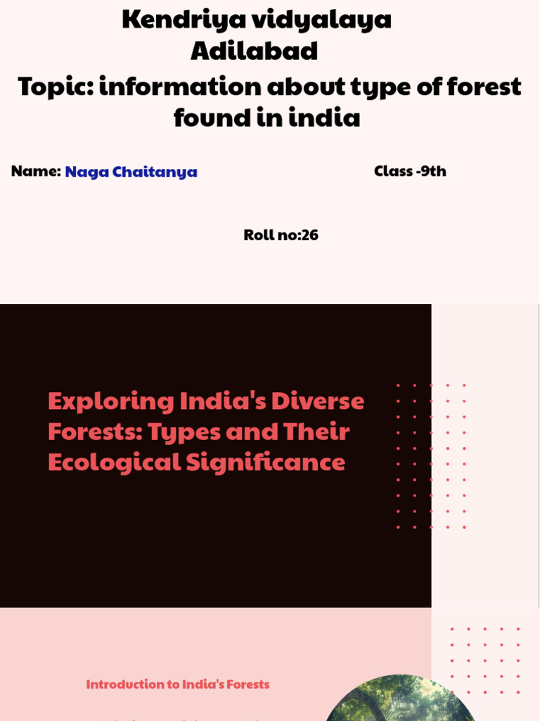 Types of Forests in India Explained | PDF