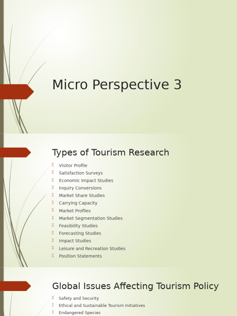 Micro Perspective 3 | PDF | Hotel | Tourism