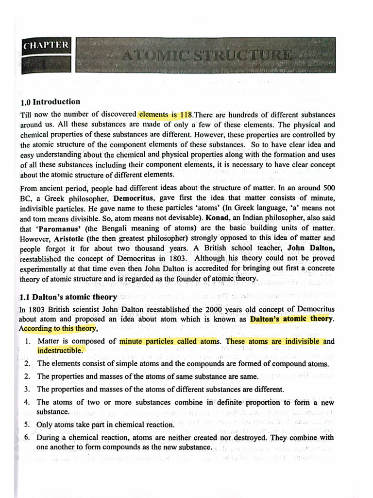 Atomic Structure | PDF