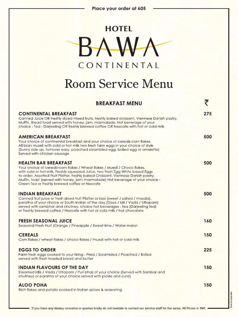 Bawa Continental Bawa Continental ContinentalandMenuandMarch And2021 | PDF