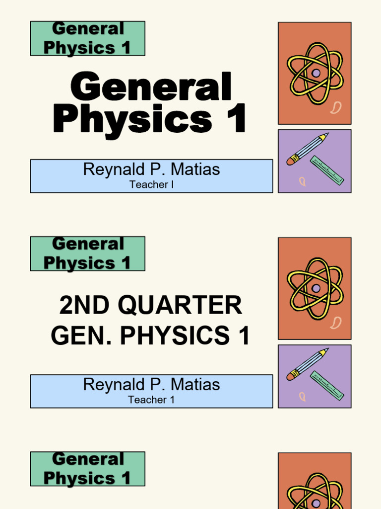 General Physics 1 2nd Quarter | PDF | Force | Friction