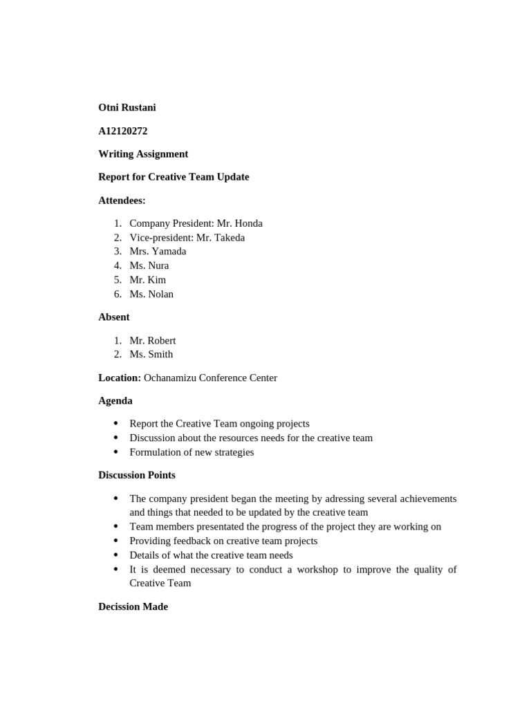Writting Assignment | PDF Writting Assignment | PDF