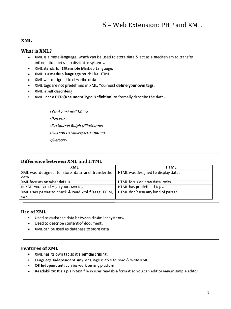 chap 5 web extension | PDF | Xslt | Xml