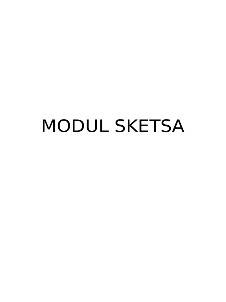 Modul SKETSA | PDF