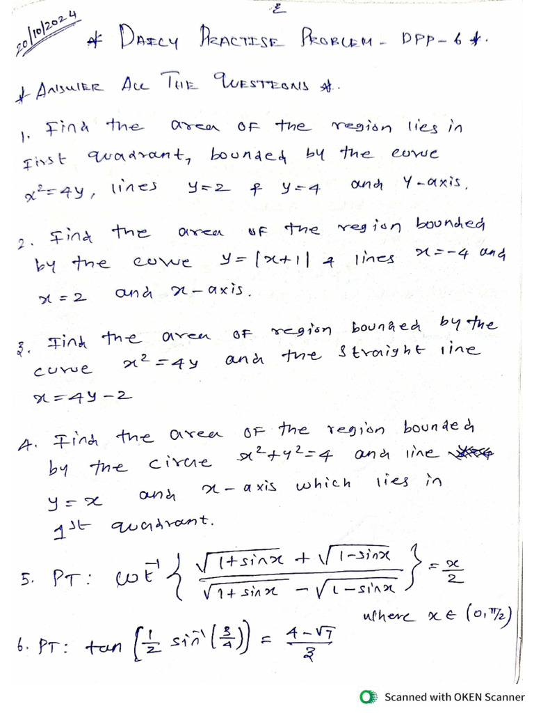 Daily Practise Problem - DPP - 6 | PDF