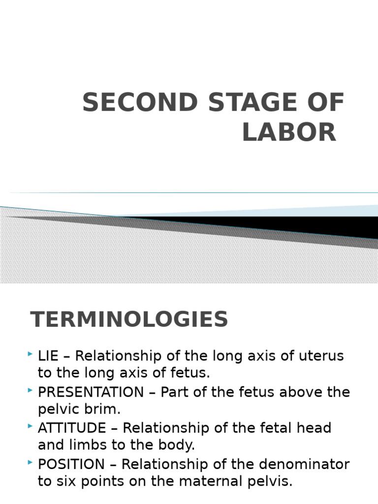 Second Stage of Labor Overview | PDF | Childbirth | Pelvis