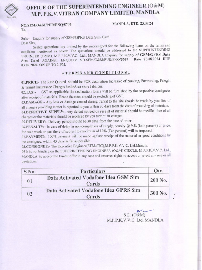 SE-MANDLA-ENQ-5709 | PDF