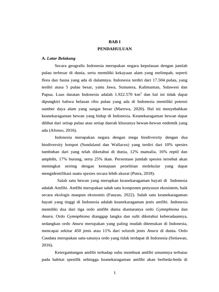 Keanekaragaman Amfibi di Indonesia | PDF