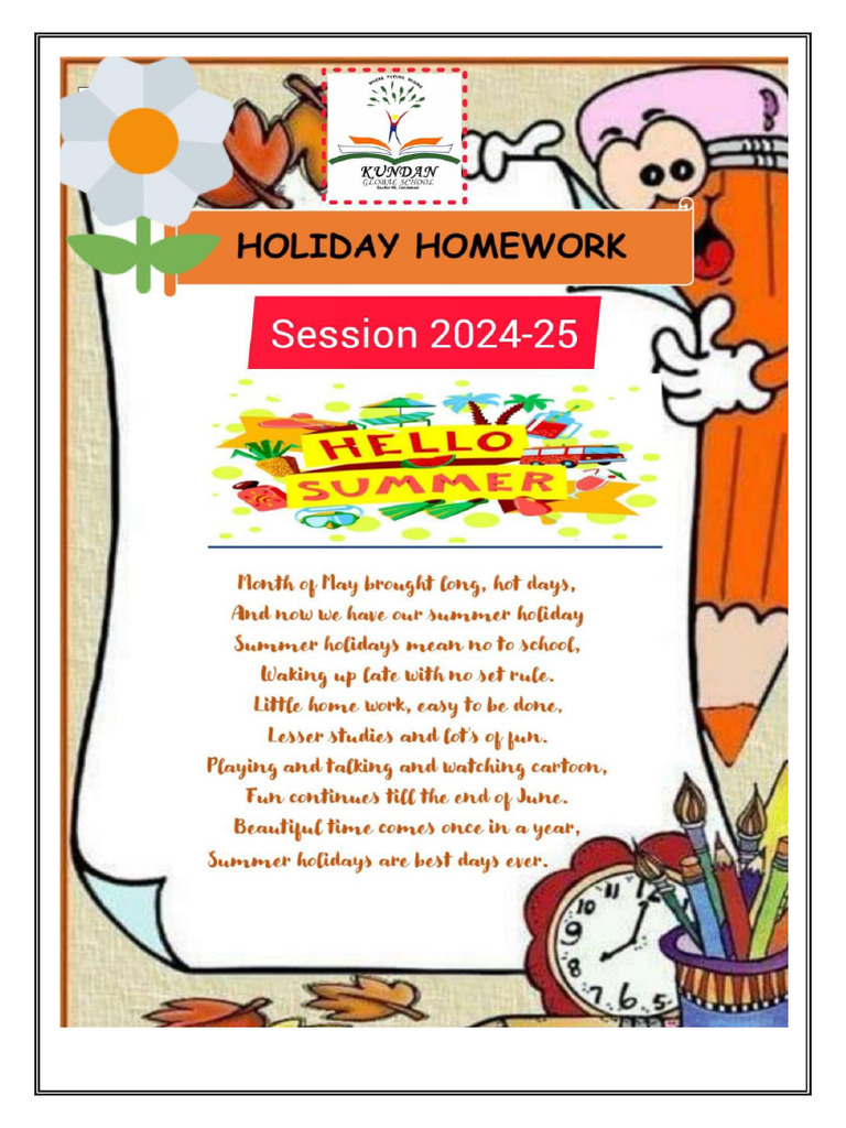 Class 10 Holiday Homework Guide | PDF
