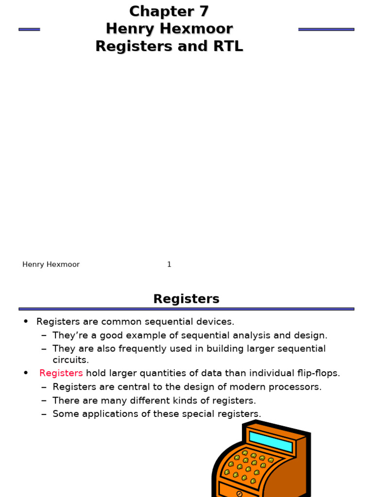 Chapter7-Registers | PDF | Input/Output | Electronic Engineering