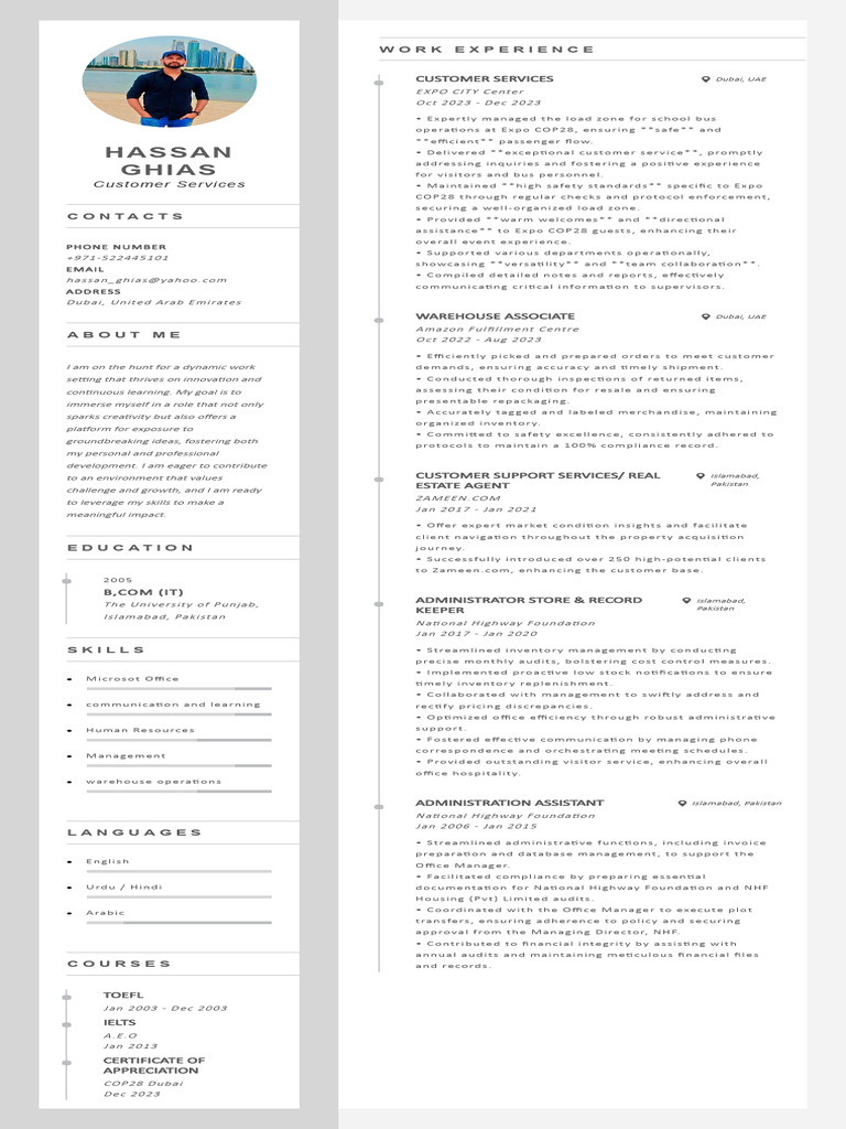 hassan cv 3 | PDF | Business