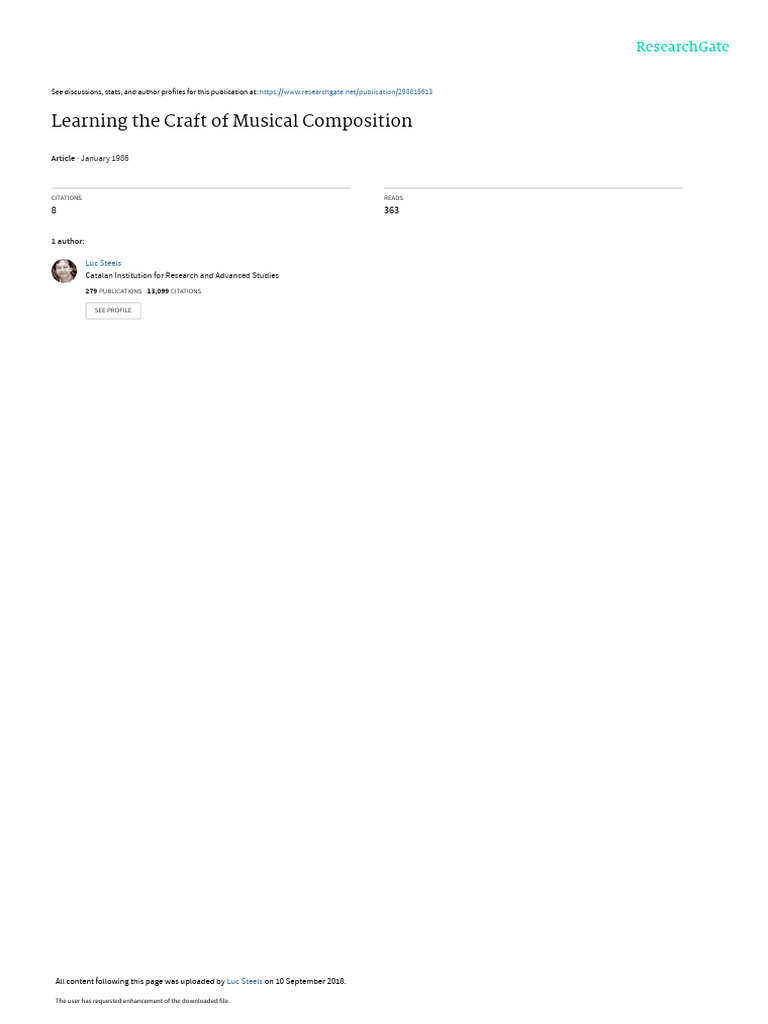 Musical Composition Crafting Guide | PDF | Art | Science & Mathematics
