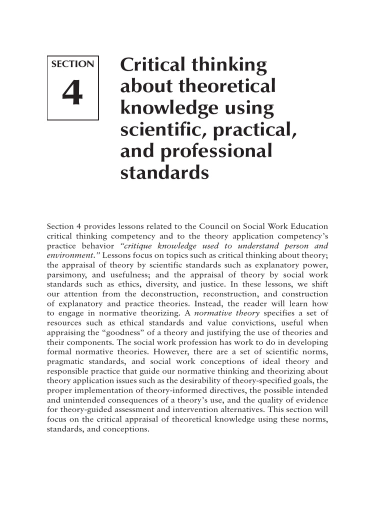 Ch6_Fortecriticalthinking | PDF | Theory | Critical Thinking