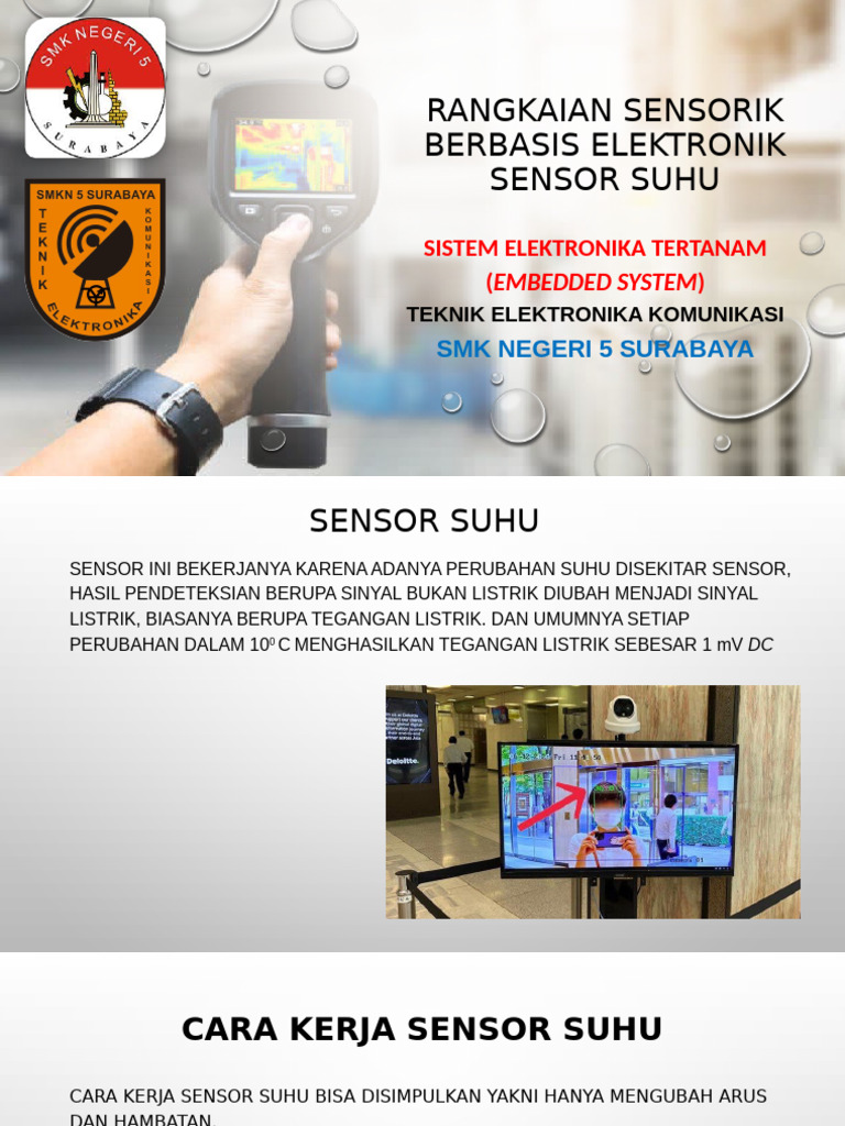 Cp2.2 Menerapkan Rangkaian Sensorik - Sensor Suhu | PDF