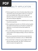 Printable Social Security Disability Application | PDF | Social ...