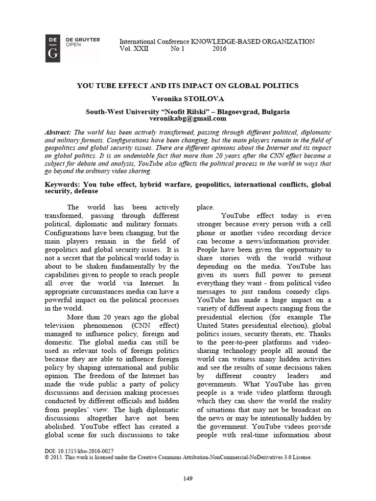 10.1515 - Kbo 2016 0027 | PDF | You Tube | Internet