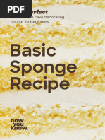 Genoise Sponge Cake Recipe | PDF | Cooking, Food & Wine