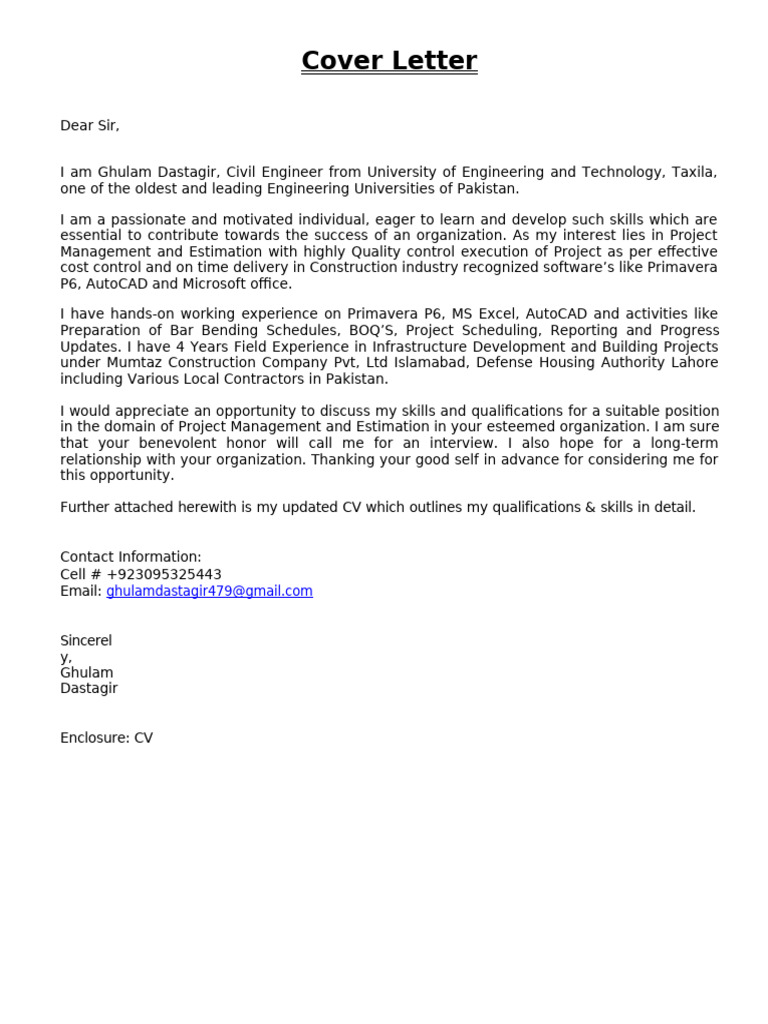 2bs Civil Engineer Ghulam Dastagir | PDF | Concrete | Engineering