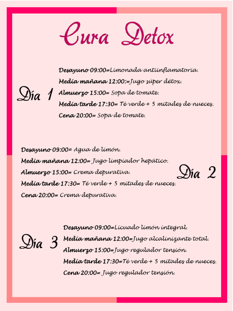 Cura Detox | PDF | Apio | Agua