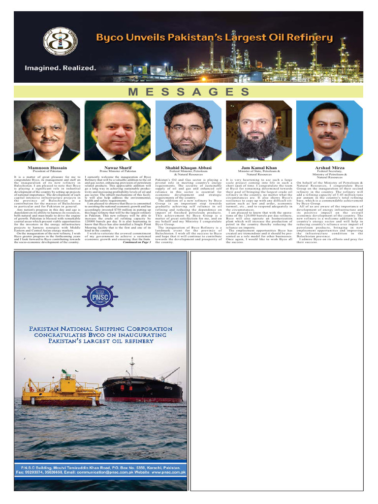 Byco Supplement 2015 | PDF | Oil Refinery | Petroleum