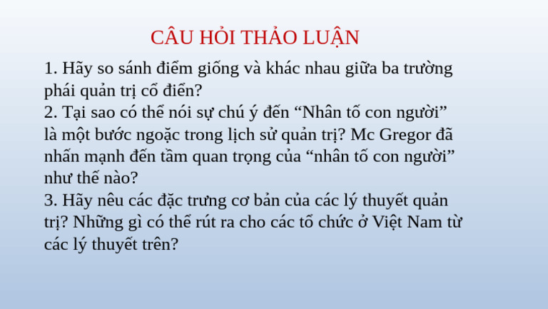 Bai Tap Chuong 2 - Ly Thuyet Quan Tri | PDF