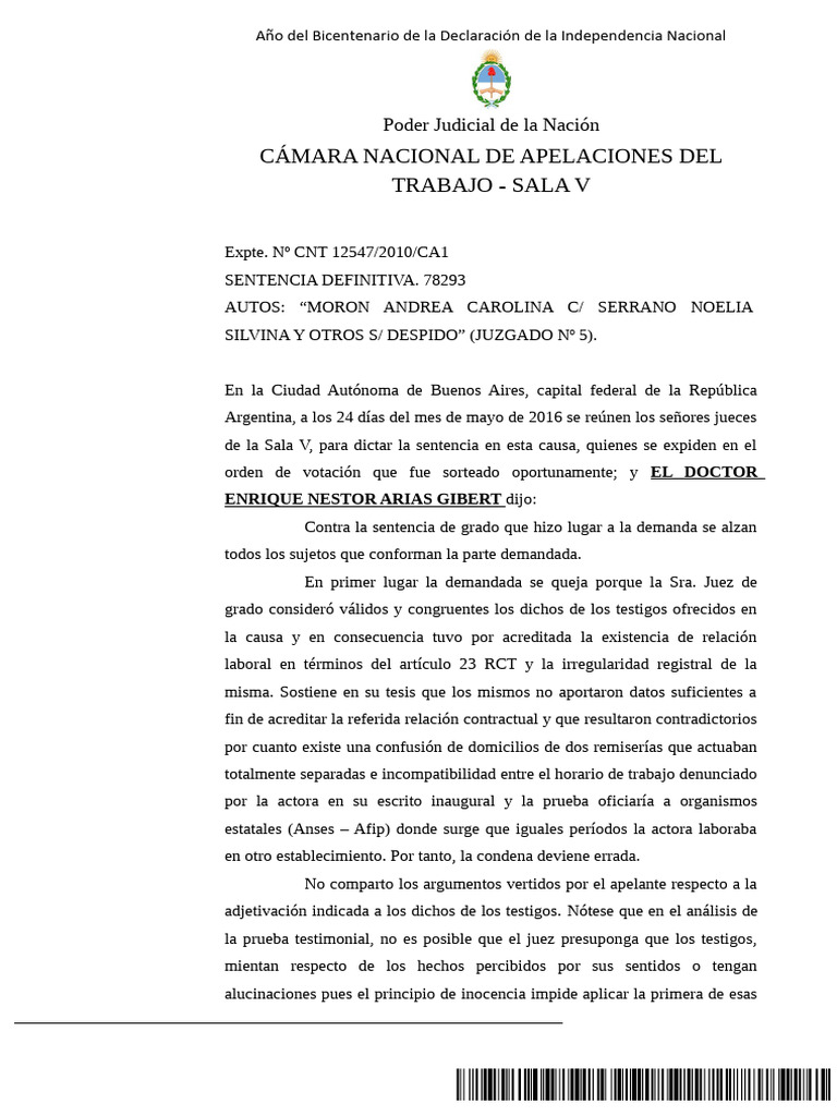 Fallo | PDF | Multa (pena) | Sentencia (ley)