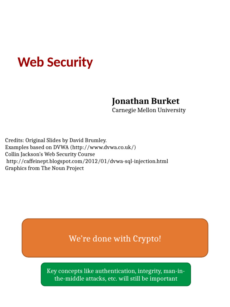 Web Security | PDF | World Wide Web | Internet & Web
