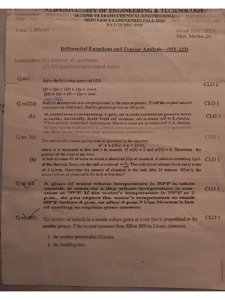 Defs Past Paper Solution | PDF