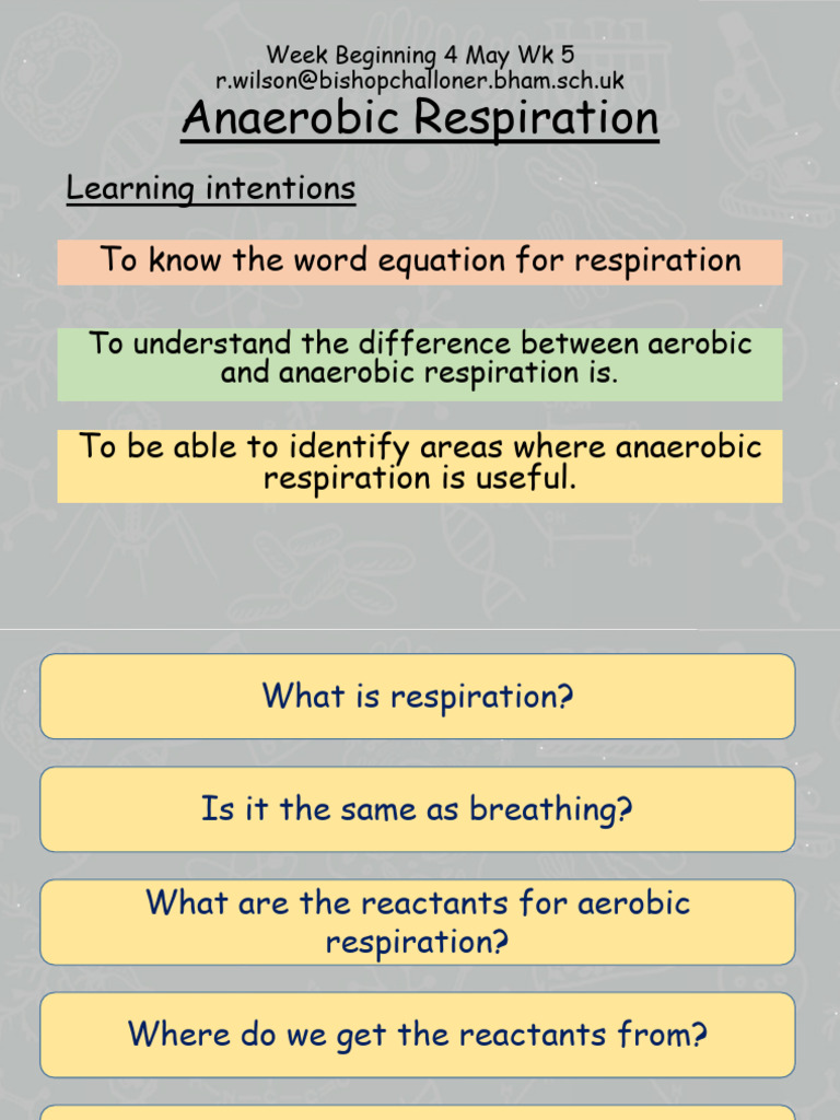 Y8 Science Wk5 Lesson 2 | PDF | Cellular Respiration | Breathing
