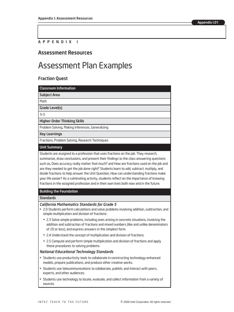 M4 Assessment Plan Examples | PDF | Multiplication | Weather