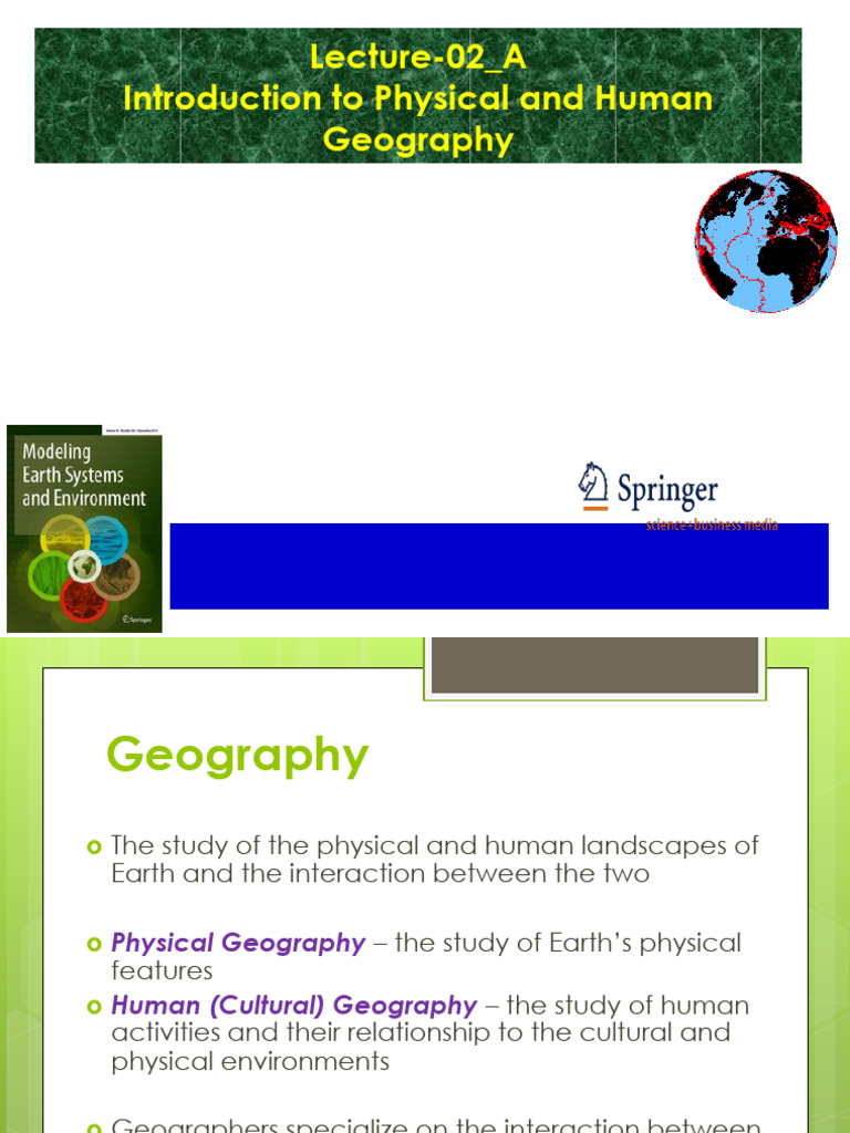 NSU - Lecture - 02A - PPT - ENV203 - GEO205 - Physical and Human Geography - Springer 2020 | PDF ...