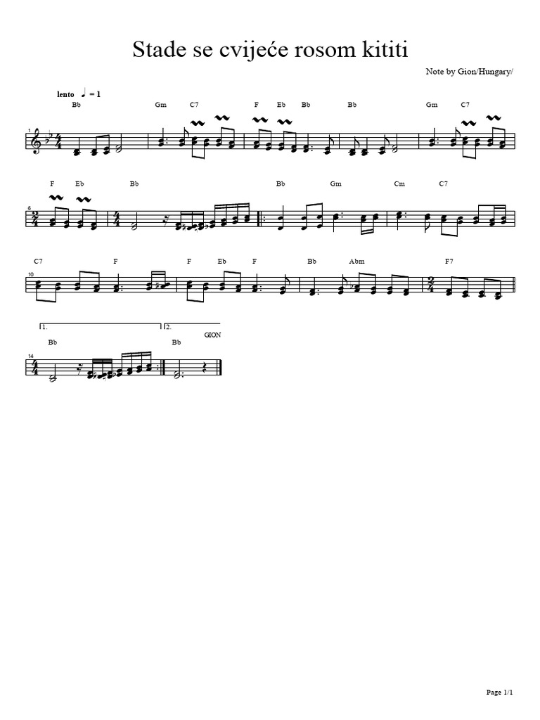 Hanka Paldum - Stade Se Cvijece Rosom Kititi | PDF