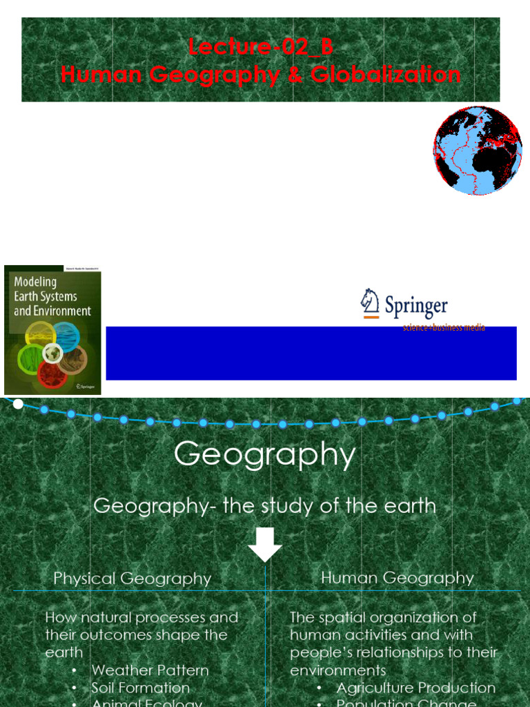 NSU - Lecture - 02B - PPT - ENV203 - GEO205 - Human Geography and ...