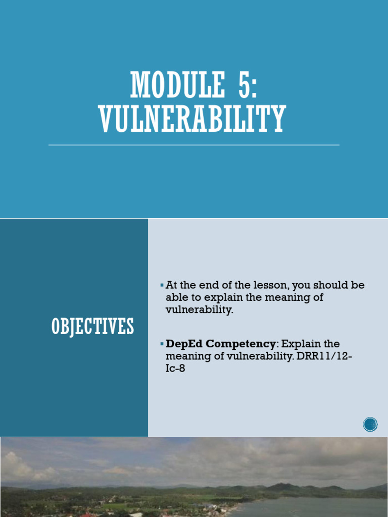 DRRR Q3 Module 5 6 Lecture Slides | PDF | Hazards | Vulnerability