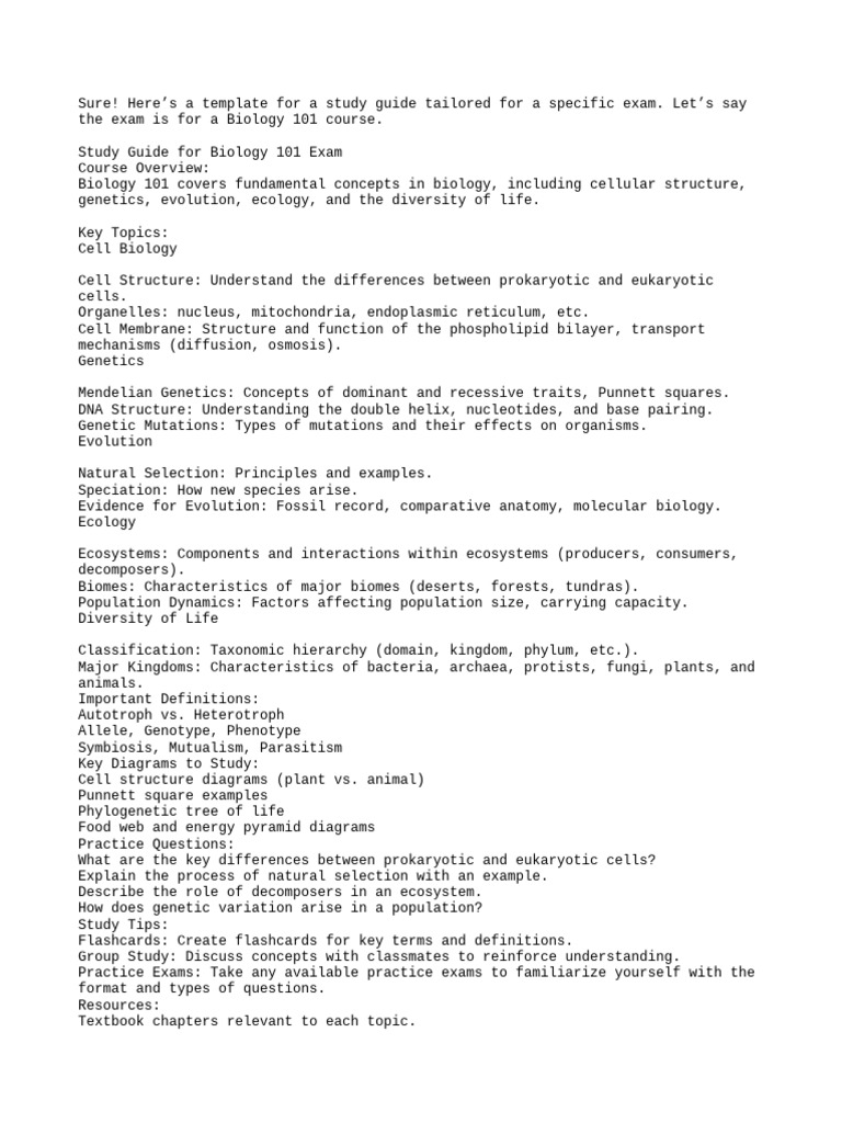 a specific exam. | PDF