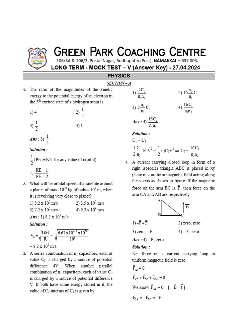 LT24_MOC_5_FORM83_ANS | PDF | Waves | Wavelength
