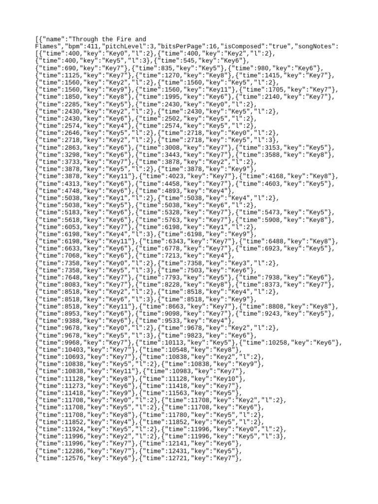 Through The Fire and Flames | PDF