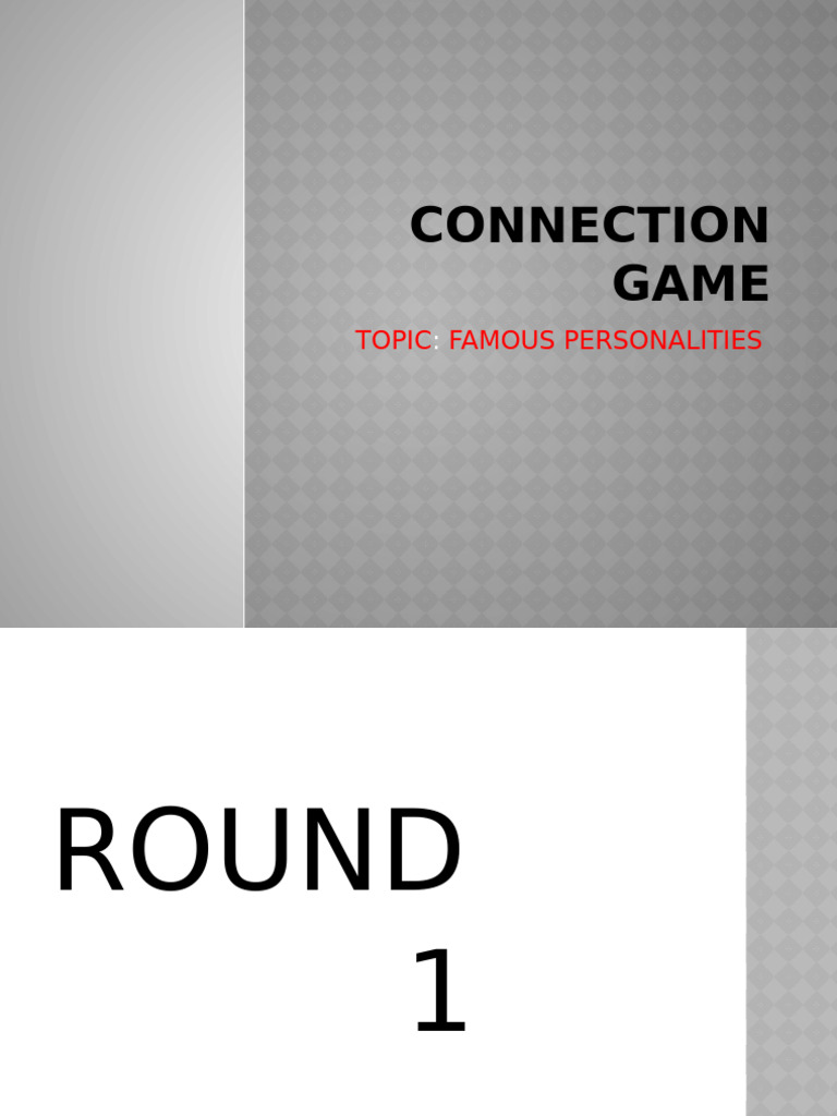 Connection Game | PDF | Art | Mystery, Thriller & Crime Fiction