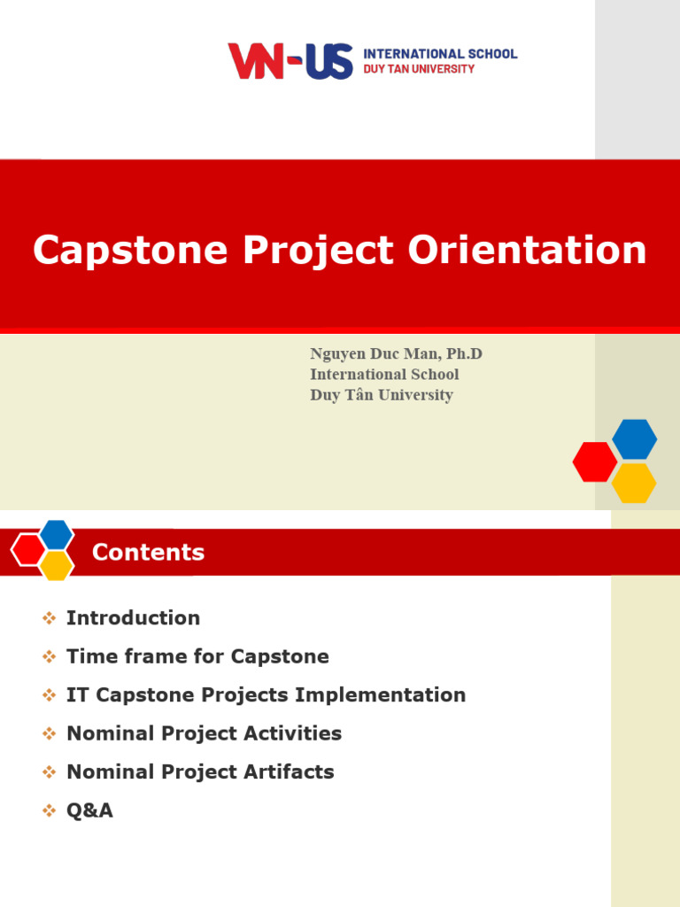 Capstone Project Orientation | PDF | Computing | Information Technology