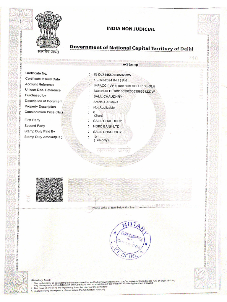 sonia dual name affidavit | PDF