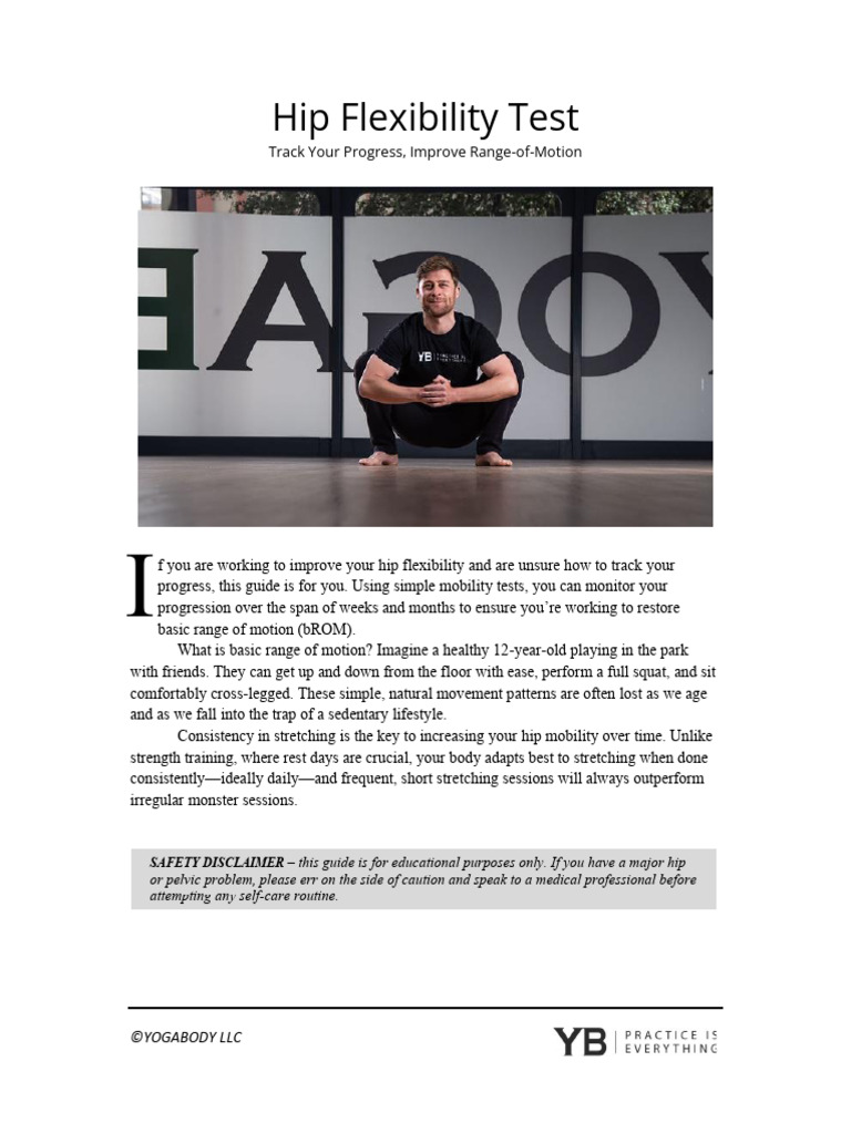 hip-flexibility-tests | PDF | Anatomical Terms Of Motion | Foot